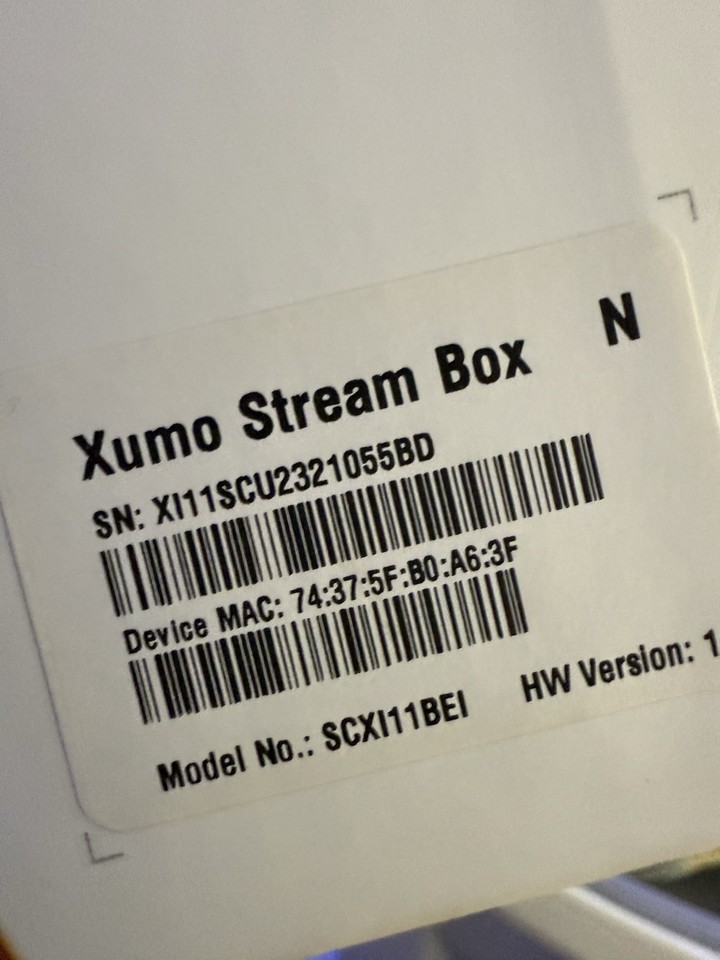 Xumo Stream Box 4K UHD Streaming Device - Model SCXl12BEI New In box | eBay