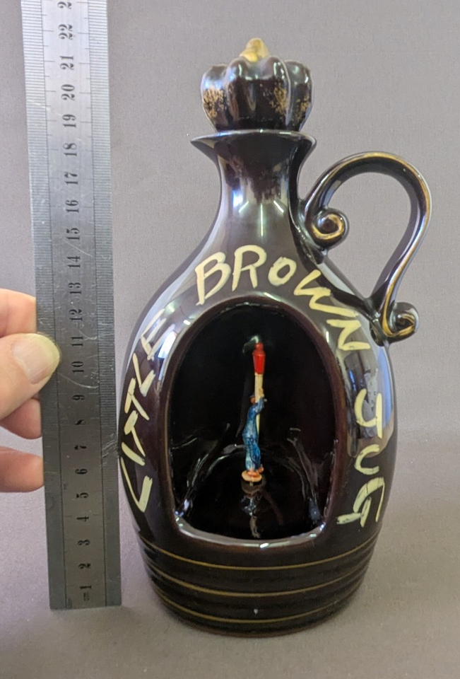 Vintage Musical Decanter Little Brown Jug Automaton Drunk & Lamppost ...
