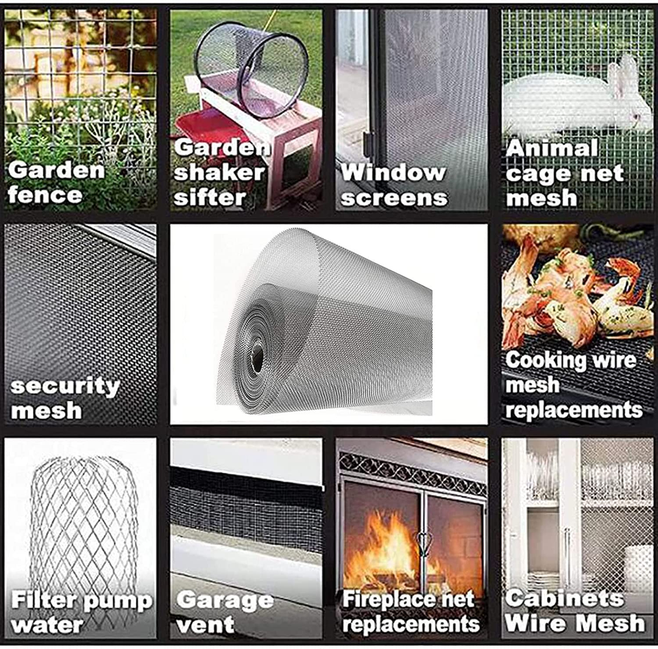 304 Stainless Steel Woven Wire Mesh Wire Mesh Window Screen Mesh | eBay