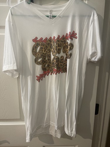Game day t-shirt XL WOMENS LEOPARD Baseball | eBay UK