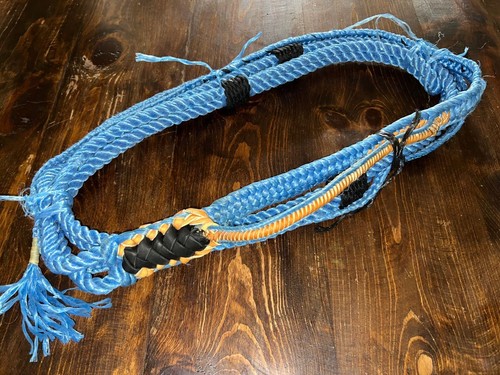 Blue Poly Pro Bull Rope 9/7 RH 3/4" x 3/4" EPT Bull Rope - Rodeo Rider ...