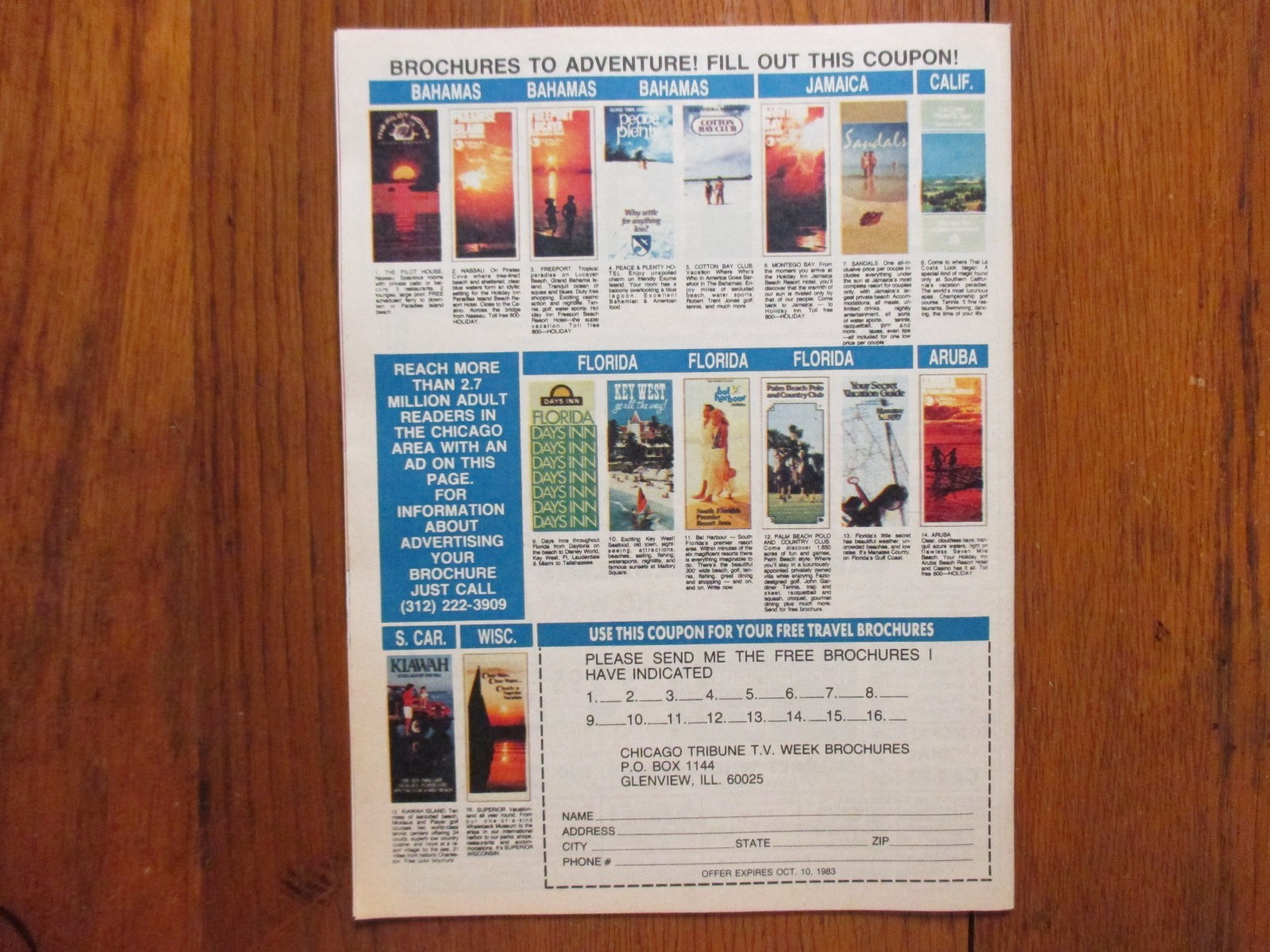 September 11, 1983 Chicago Tribune TV Magaz(MARY HART/RON HENDREN/DIXIE ...