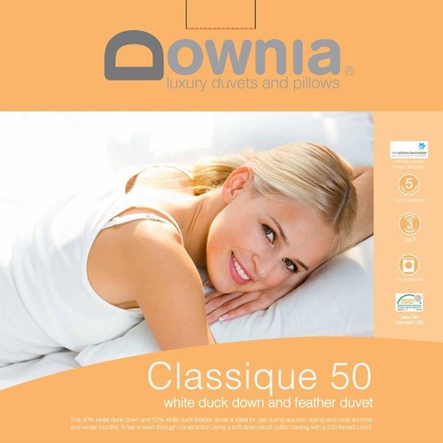 DOWNIA Classique 50 White Duck Down White feather Quilt Doona Double ...