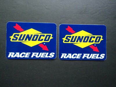 Lot of 2 Authentic SUNOCO Race Fuels Racing Decals Stickers NASCAR NHRA ...