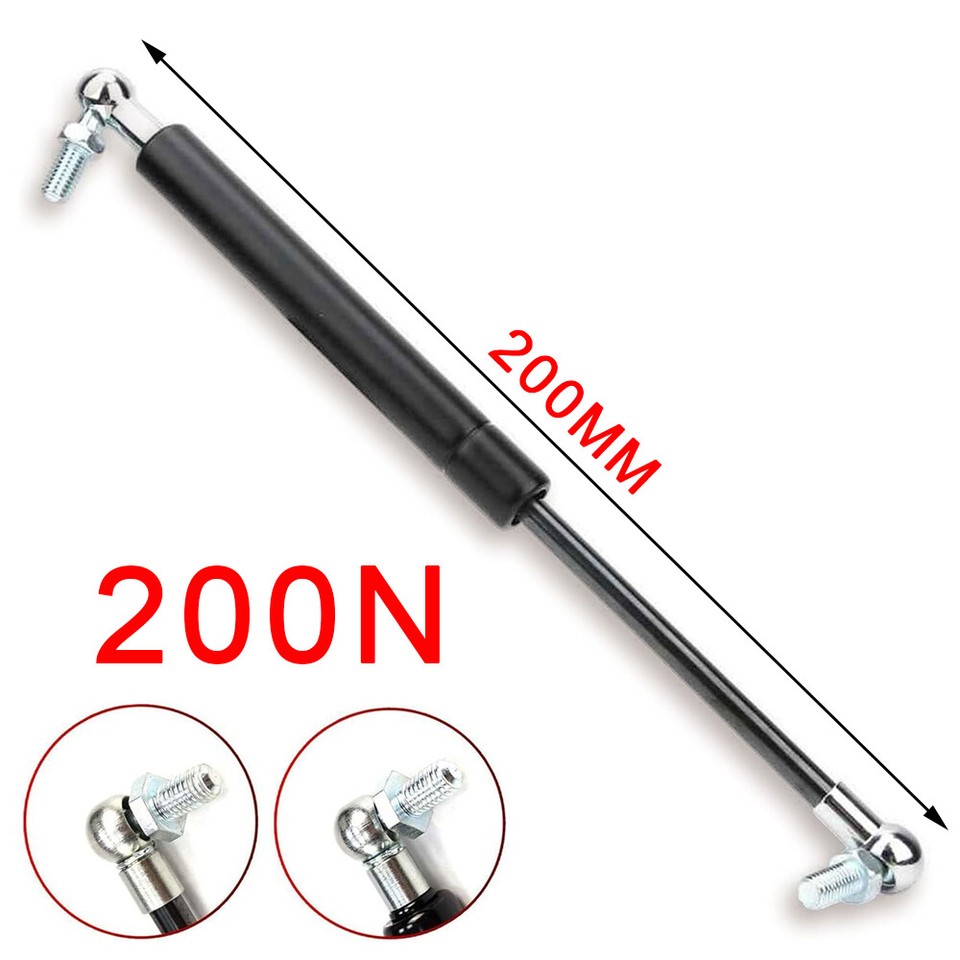 2PCS UNIVERSAL GAS STRUTS SPRINGS MULTI PURPOSE 200-600MM 200N BALL ...