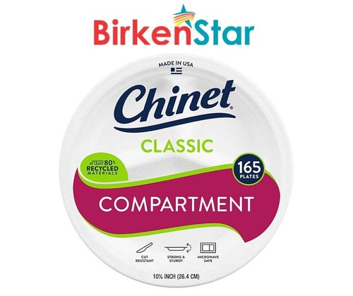 Chinet Classic Compartment Paper Plate, 10.38" (165 ct.) Great Price ...