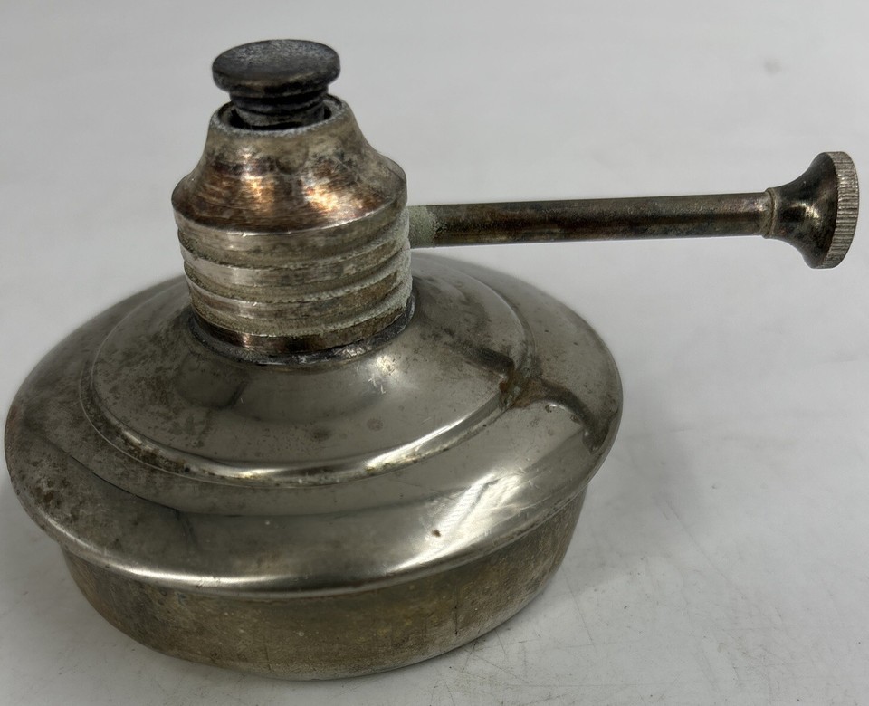 Vintage Oil Lamp Alcohol Burner Jewelers Lamp Light Silverplated Small ...