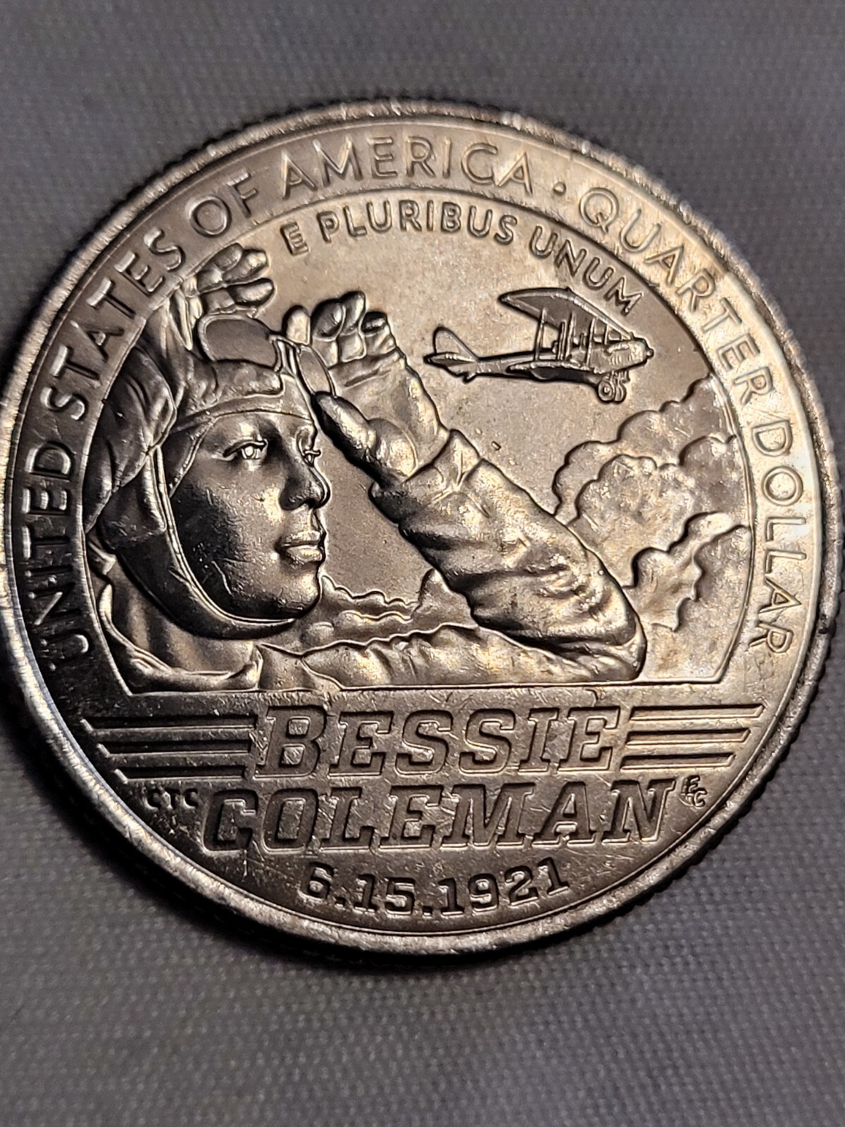 2023p Bessie Coleman Quarter- Double FC- Die Chip - Double Nose | eBay