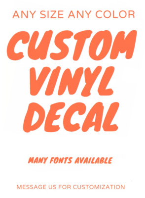 Custom order vinyl Lettering / contact us first for customization | eBay