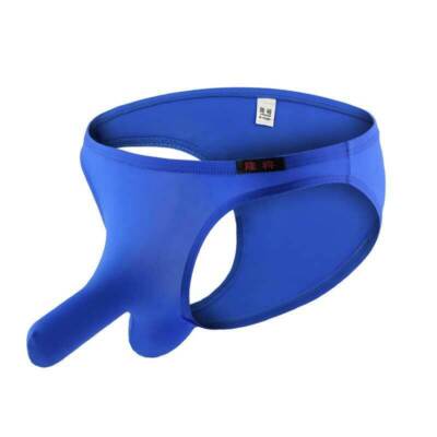 Sexy Mens Dual Pouch Bikini Briefs Elephant Trunk Underwear Low Rise ...