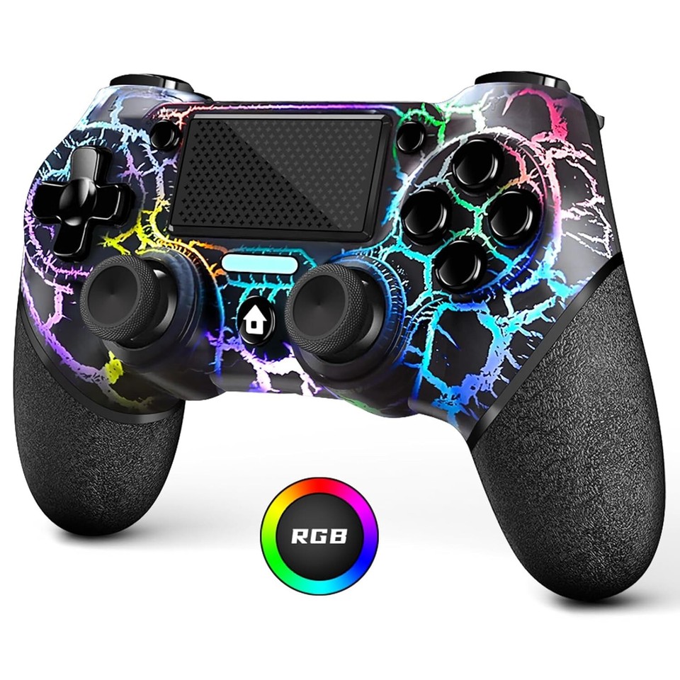 Custom Design Color Light RGB Wireless Controller for PS4 console ...