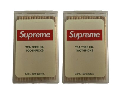 Supreme Tea Tree Oil Toothpicks Box Logo *2 PACKS SS14 Authentic ...