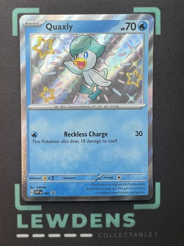 Quaxly - SVP 082 - Shiny Rare Promo - SV Black Star Promos - Pokemon ...