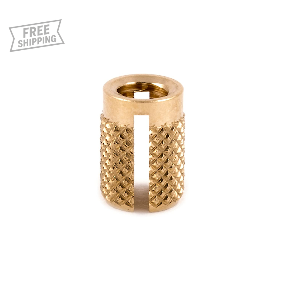 Threaded Insert for Plastic Flush Brass Thread Inserts M5-0.8 Pack of 2 ...