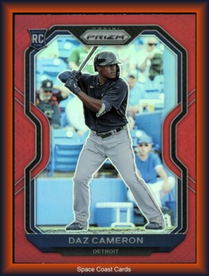 Daz Cameron 2021 Panini Prizm Red Prizm Parallel Rookie Card #177 | eBay