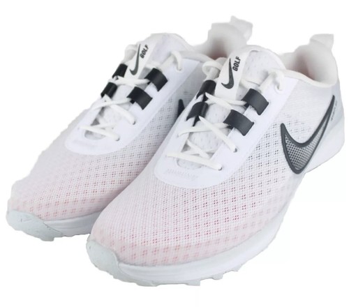 New Size 10 Men’s Nike Infinity Ace Next Nature White/Pink Golf Shoes ...