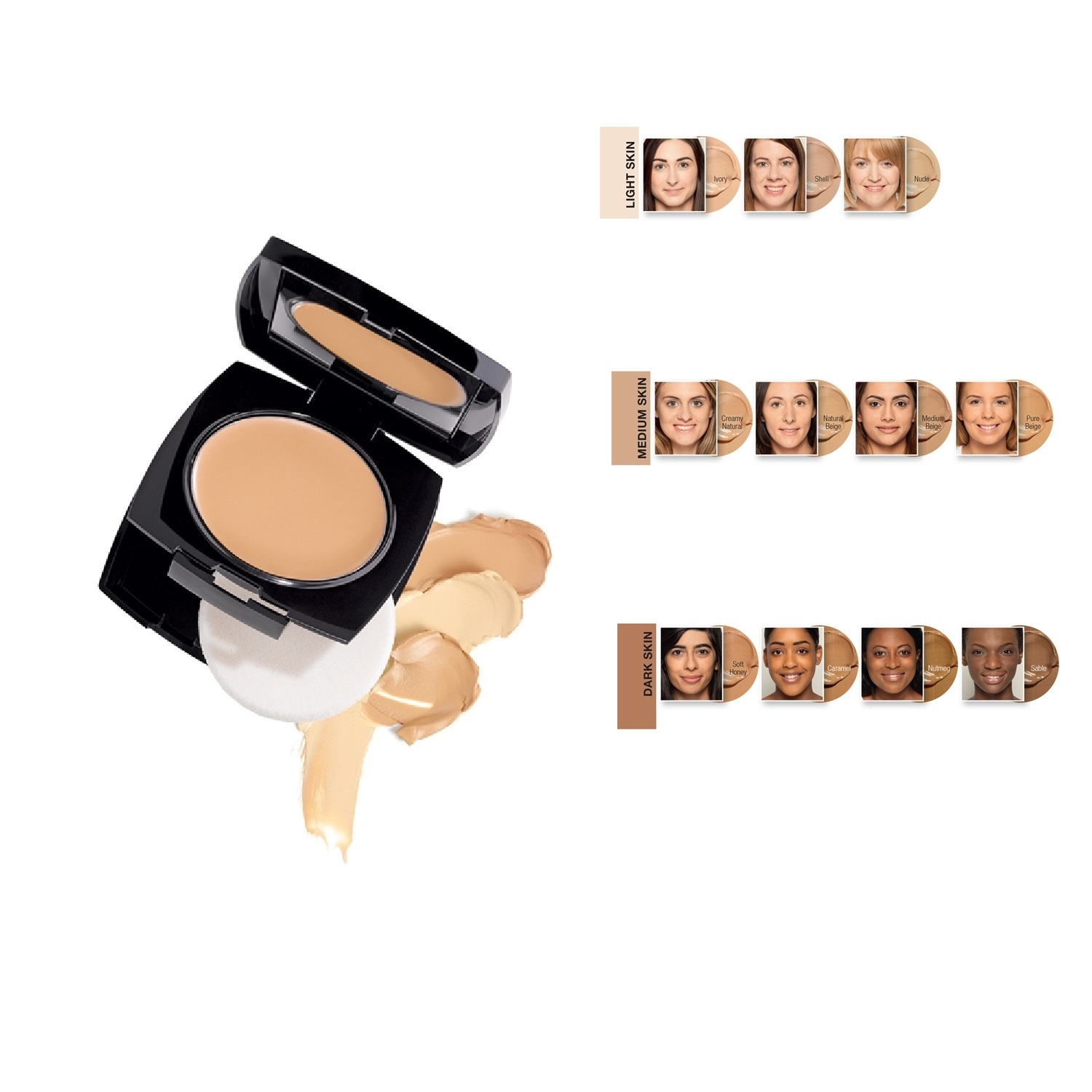 Avon Cream to Powder 3-in-1 Foundation Concealer powder SPF15 - Choice ...