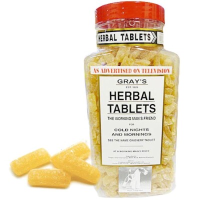 Grays Herbal Tablets Jar - 2.72kg | eBay UK