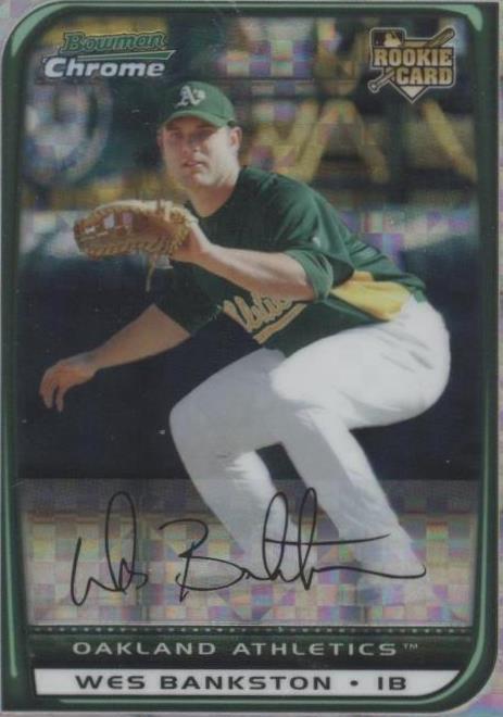 2008 Bowman Draft Picks & Prospects - Wes Bankston #BDP8 Chrome X ...