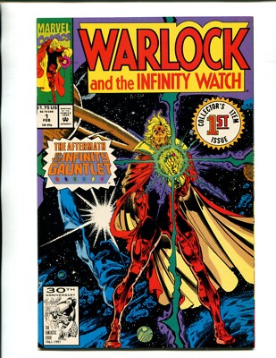 WARLOCK AND THE INFINITY WATCH 1 VF/NM W PGS MARVEL 1992! INFINITY ...