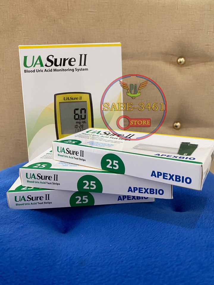 UASure II Uric Acid Meter Test Kit Uric Acid Gout (Tool and 25 ...
