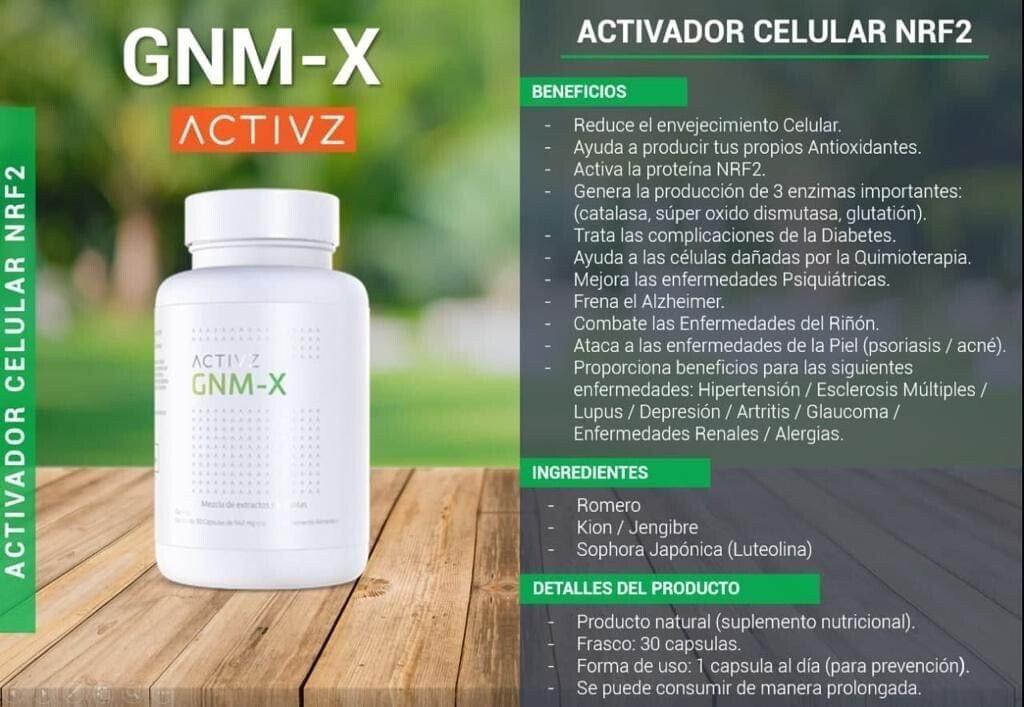 ACTIVZ GNMX Supplement and NRF2 Activator, Plant Extract 30 Capsules ...
