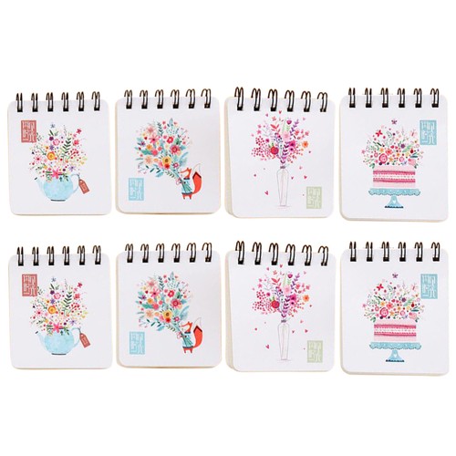 8 Pcs Notebook Spiral Student Portable Notepad School Stationery | eBay UK