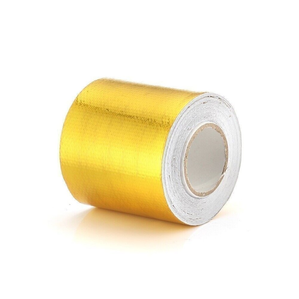 Adhesive Exhaust Header Turbo Manfold Pipe Aluminum Heat Shield Wrap ...