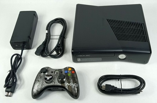 XBOX 360 S Matte Black 250GB Game Console System w/Cords & MW3 ...
