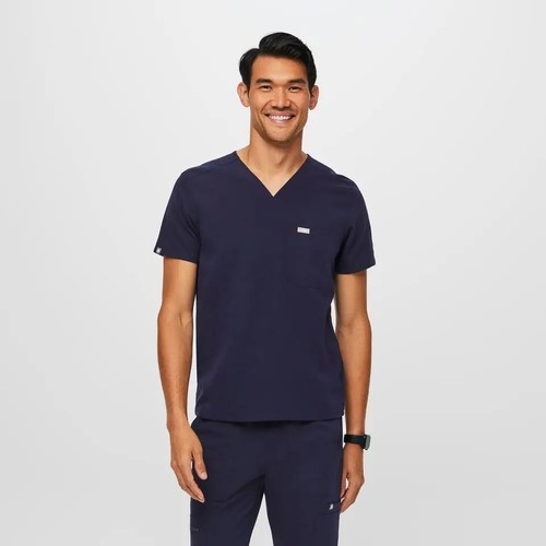 FIGS Scrub Set Technical Collection Men’s Medium Navy V Neck 2 Piece ...