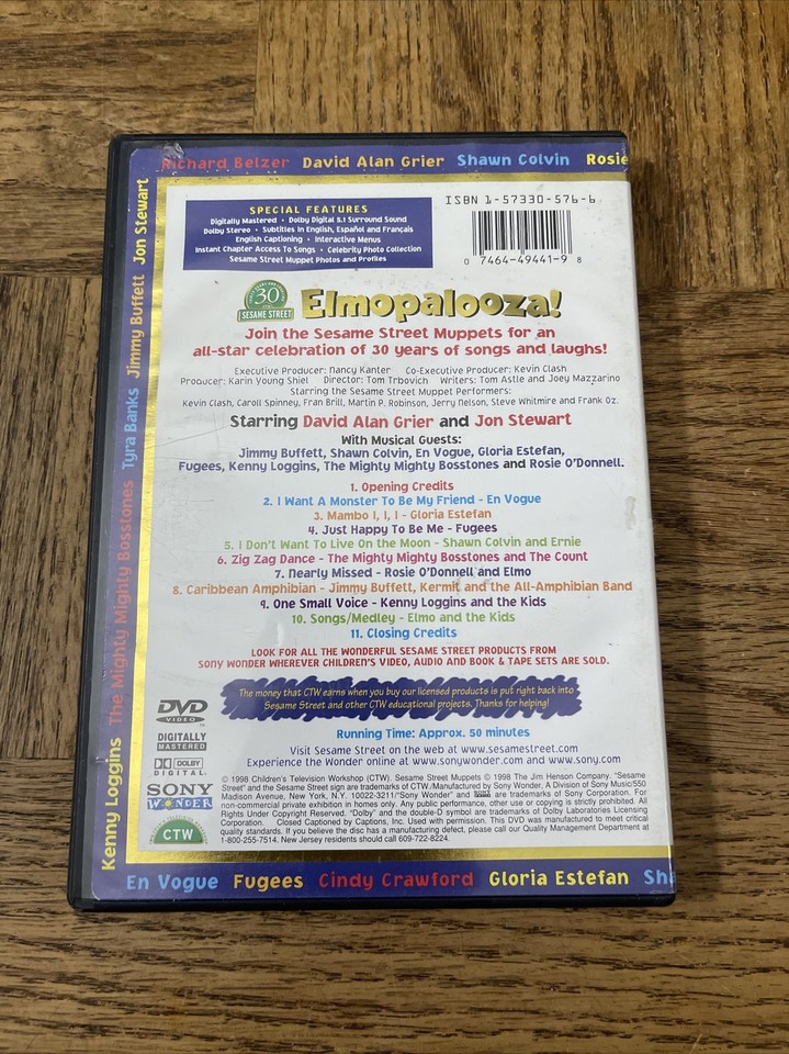 Sesame Street Elmopalooza DVD 74644944198| eBay