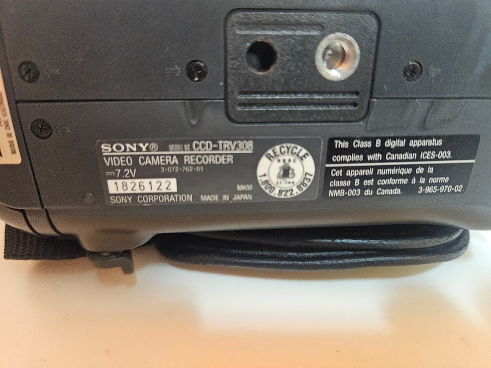 Sony Handycam CCD-TRV308 Hi8 Camcorder Camera For Parts Or Repair ...