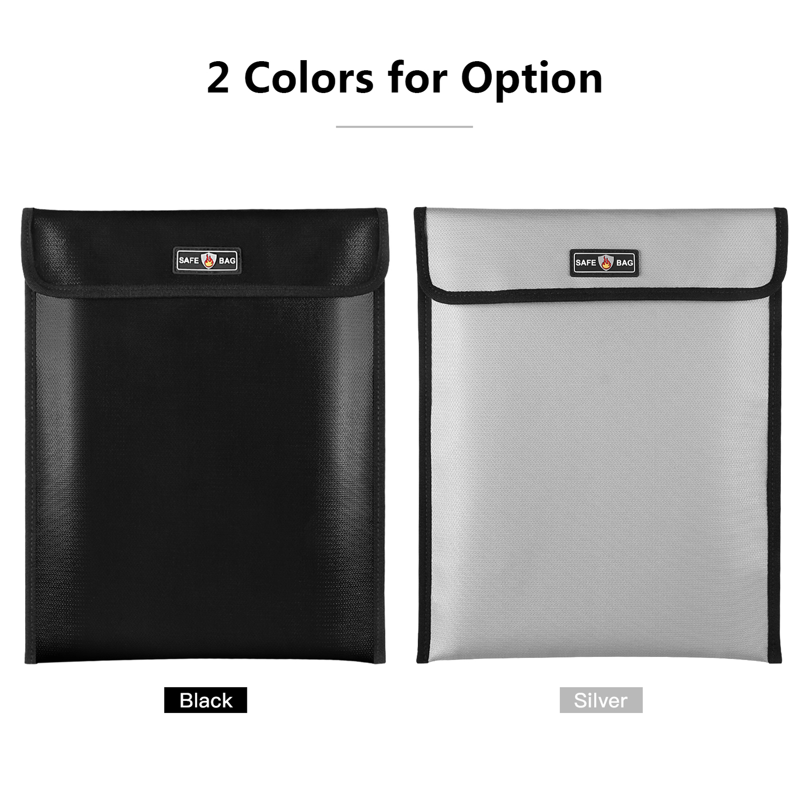 Fireproof File Document Bag Waterproof Holder Storage Pouch Zipper ...