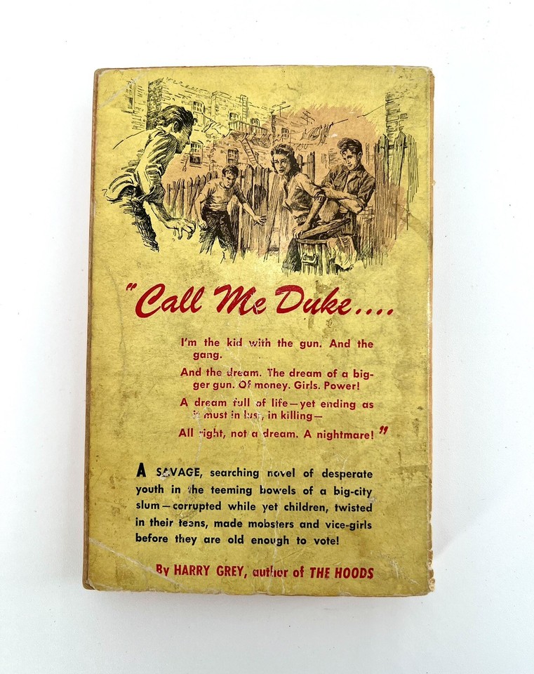 Call Me Duke by Harry Grey 1956 1st Graphic pb G-215 - Art by Samson ...