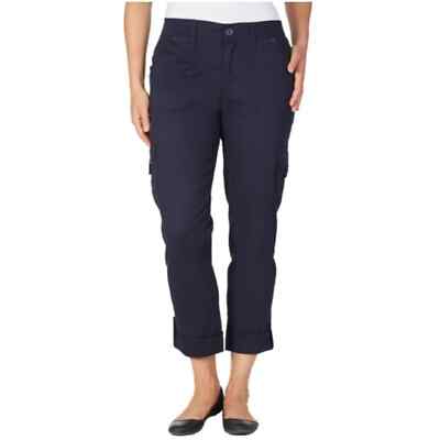 Gloria Vanderbilt Ladies Convertible Roll-Tab Cuff Cargo Capri Pant ...
