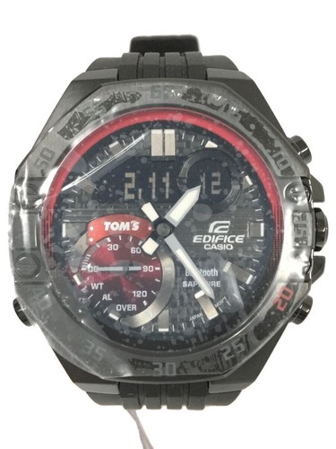 Casio Quartz Watch Edifice Digiana Rubber Gry Blk Ss With Protective ...