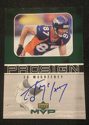 1999 UD MVP ProSign ED MCCAFFREY AUTO Upper Deck Autograph SHORT PRINT ...