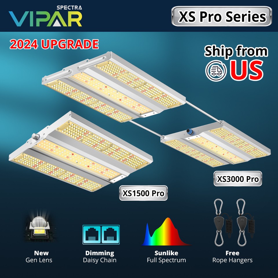 VIPARSPECTRA XS1500 Pro XS3000 Pro LED Grow Light Full Spectrum Indoor ...