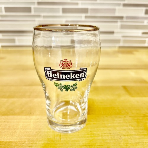 Small Heineken Dutch Holland Netherlands Beer Gold Rimmed Glass with ...