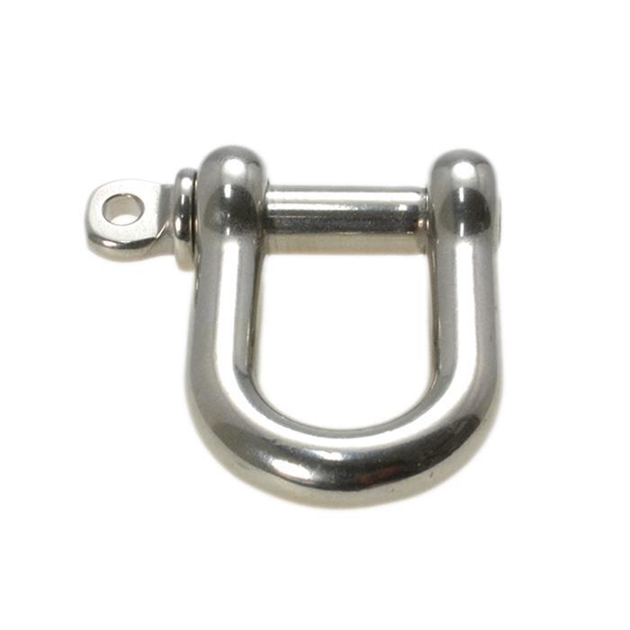 6mm x 24mm Stainless A4-70 G316 Standard Dee Shackle Boat Shade Rigging ...