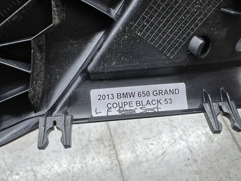 2013-2018 BMW 650 F06 OEM Left Front Driver Seat Trim 60829010 | eBay