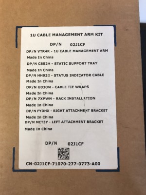 2U Cable Management Arm Kit DP/N 0211CF | eBay