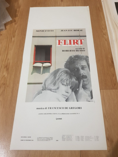 FLIRT original italia SMALL poster 1983 Jean-Luc Bideau Monica Vitti ...