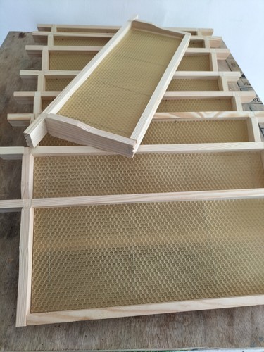10 pcs Assembled BS National Super Bee Hive Frames with Foundation ...