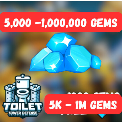 Toilet Tower Defense (TTD) Gems/ All Units (5K - 2M) Cheap and Fast ...