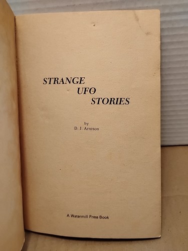 Strange UFO Stories by D. J. Arneson - 1979 - Vintage Paperback | eBay