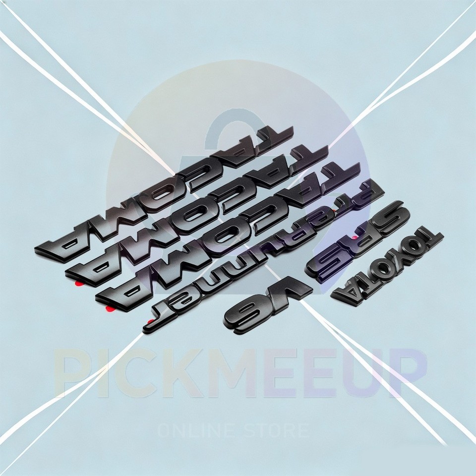 7Pcs Overlay Emblem Kit For 2005-2015 Tacoma Prerunner SR5 V6 Letter ...