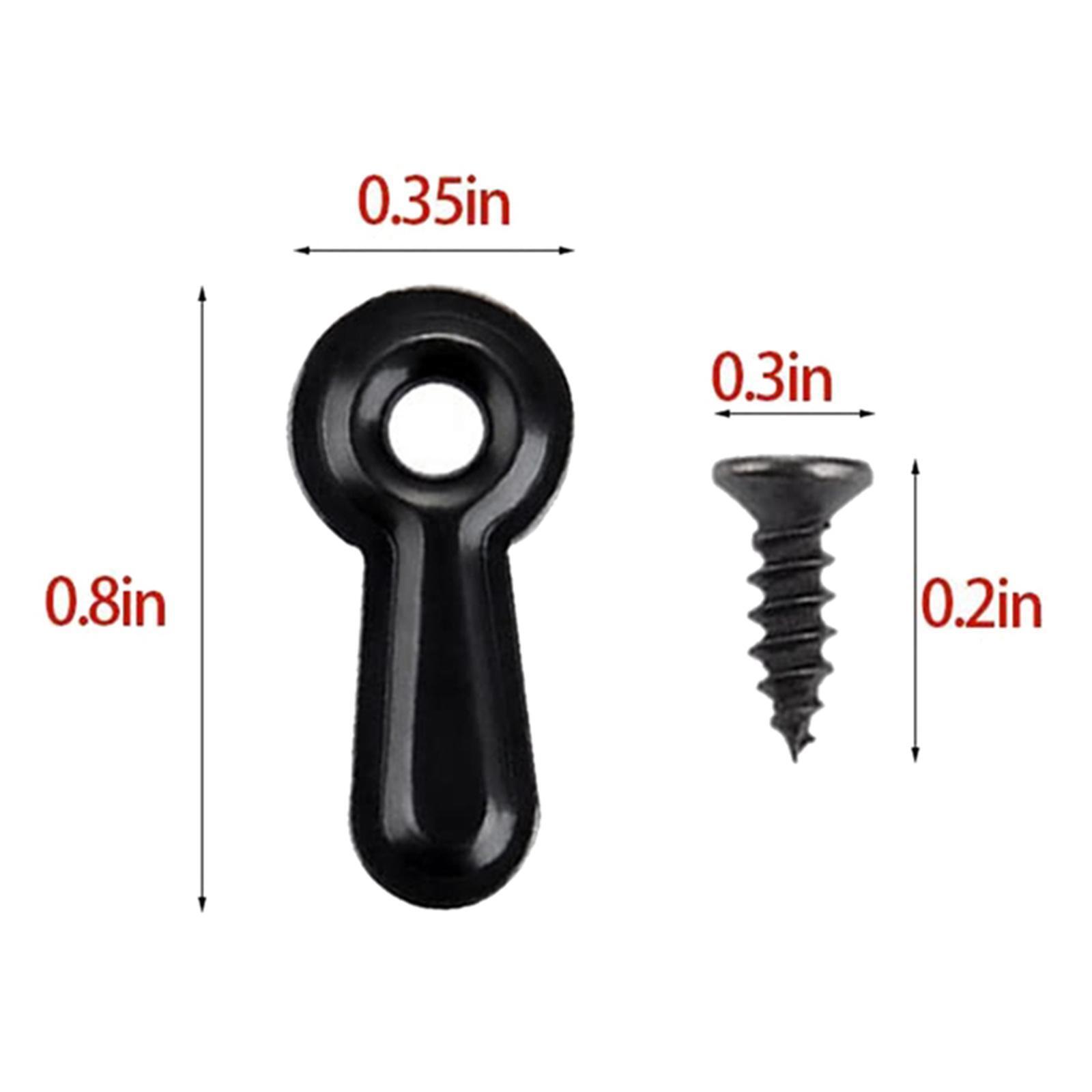 600pcs Black Picture Turn Buttons and 300 Screws for Hanging Picture ...