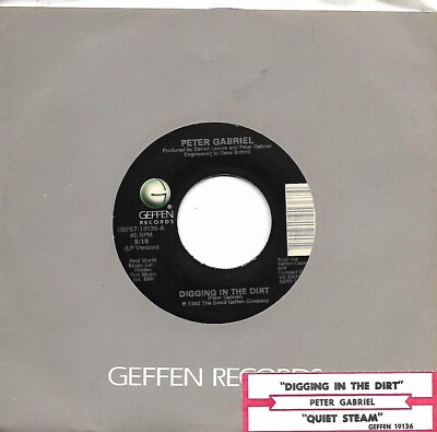 Peter Gabriel, Digging In The Dirt/Quiet Steam, 45 VG+ 1992 Geffen | eBay