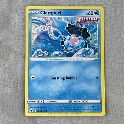 Clamperl 065/264 - Fusion Strike - Common - Pokemon Card TCG - LP | eBay